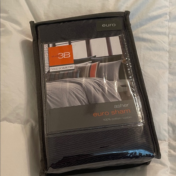 Studio | Bedding | Studio 3b Asher Euro Sham In Dark Navy | Poshmark